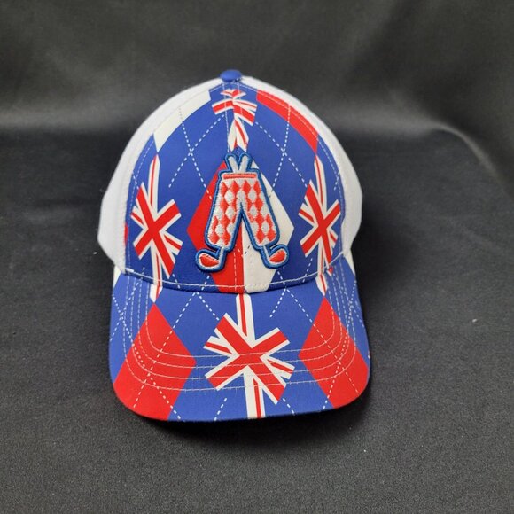 Royal & Awesome | Accessories | Royal And Awesome Golf Baseball Cap Mens Trew Brit Union Jack ...